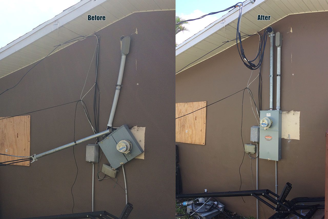 Tree Damage to Electrical Service? 321-674-9667 #irma - Cornelius ...