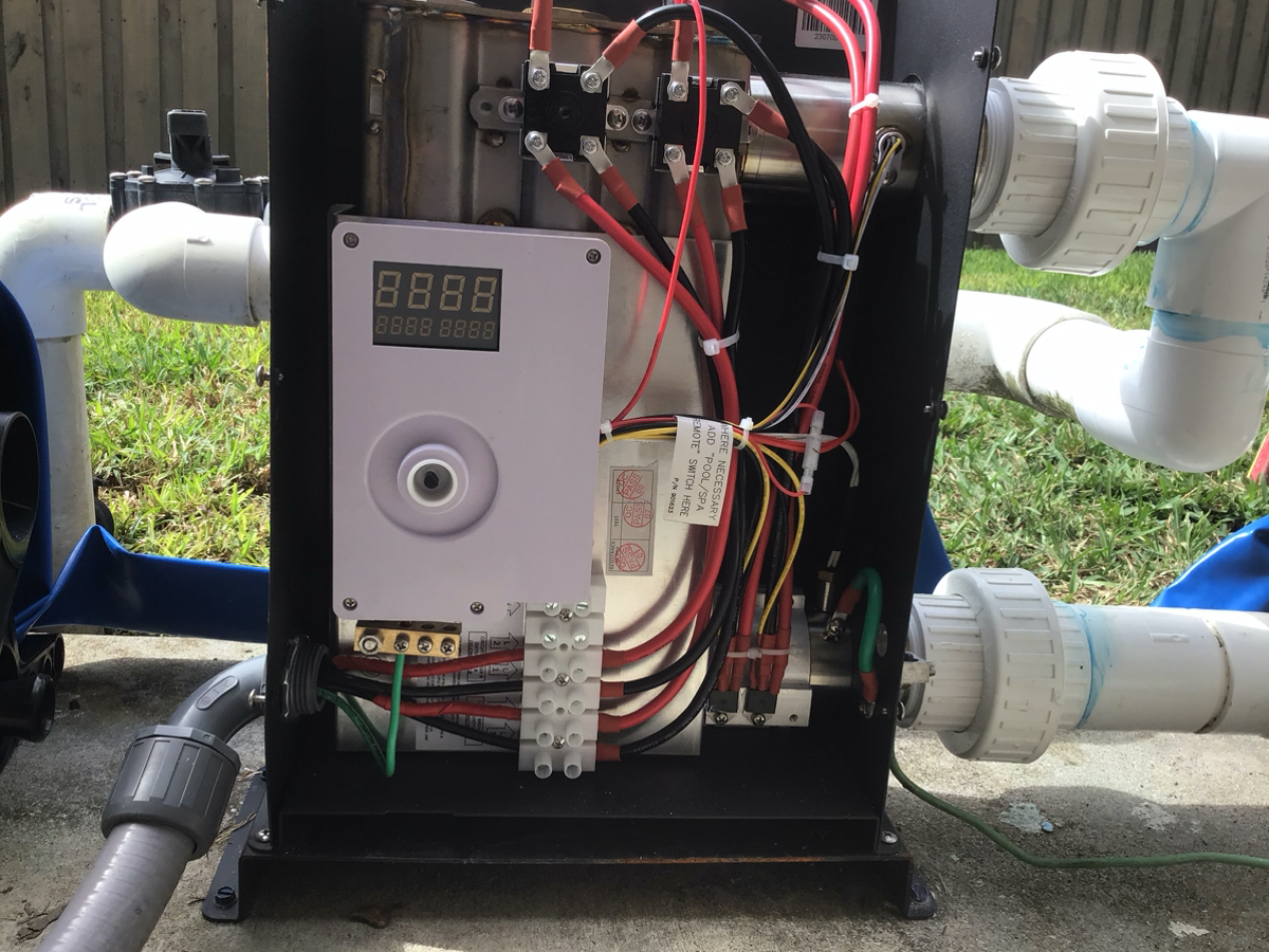 Spa heater install for a pool - Call us 321-674-9667 - Cornelius ...